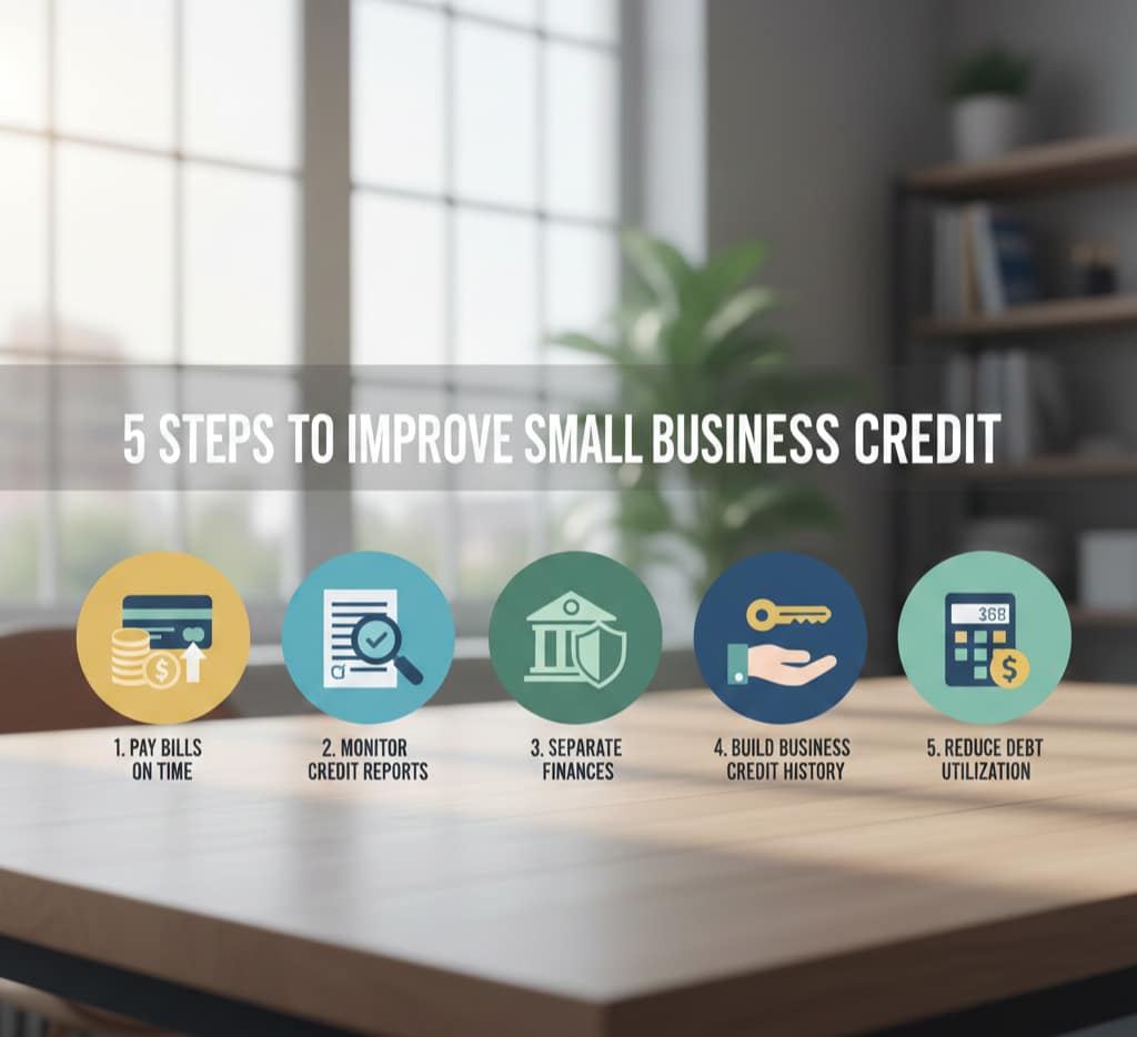 5 Steps to Improve Small Business Credit - US Capital Lenders